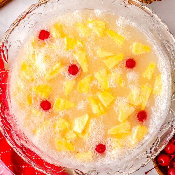 Fizzy Pina Colada Punch (non-alcoholic) - The Cozy Fork