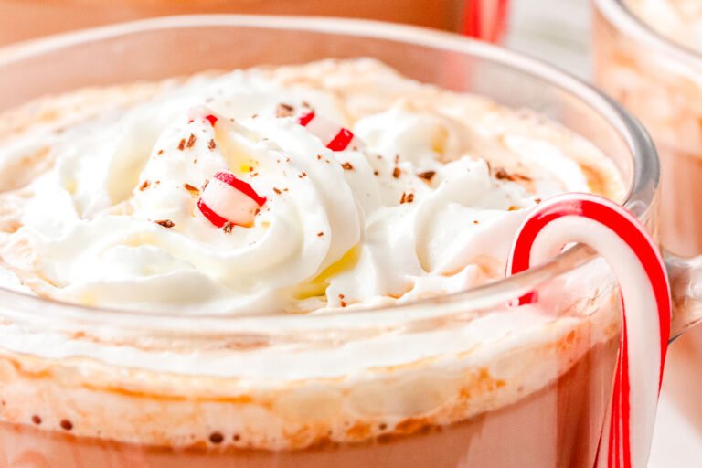 Peppermint Hot Chocolate - The Cozy Fork