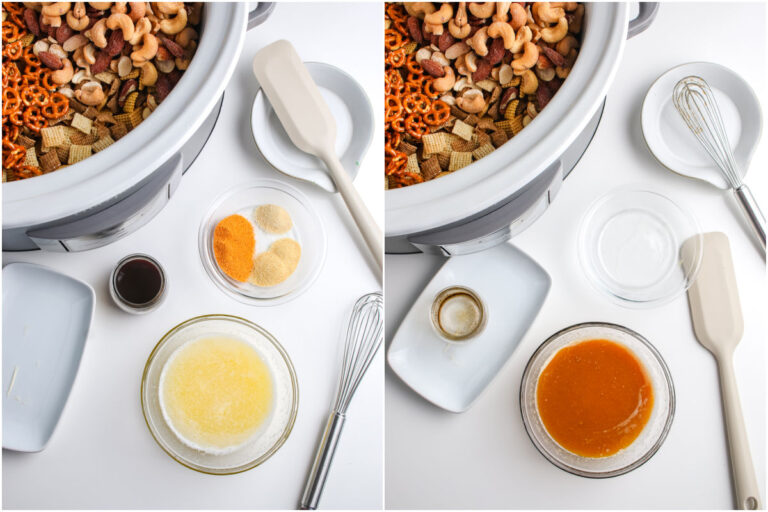 Slow Cooker Chex Mix - The Cozy Fork