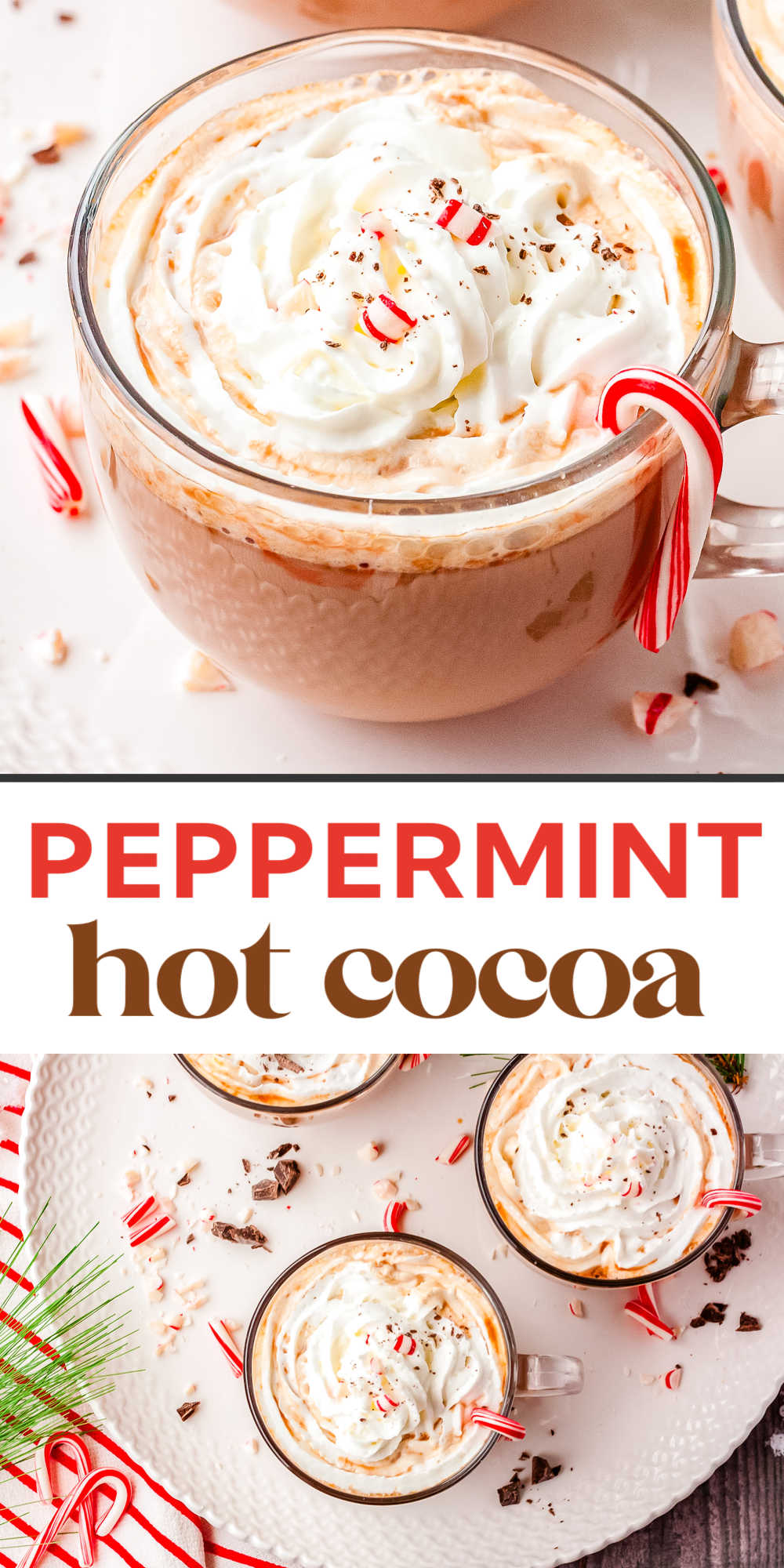 Peppermint Hot Chocolate - The Cozy Fork