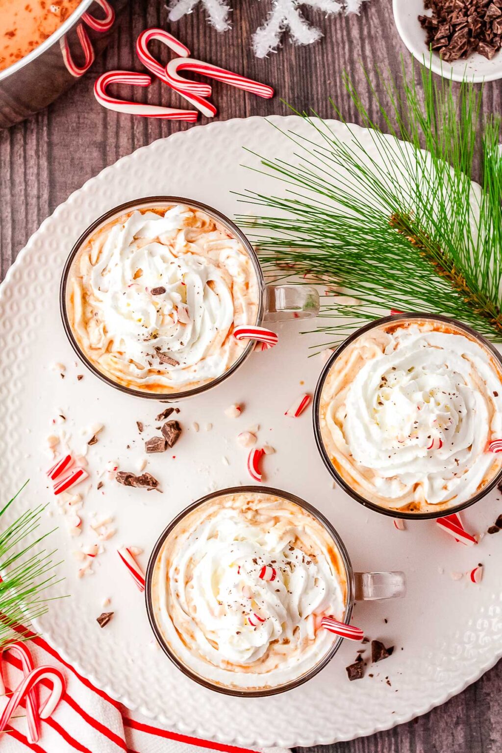 Peppermint Hot Chocolate - The Cozy Fork